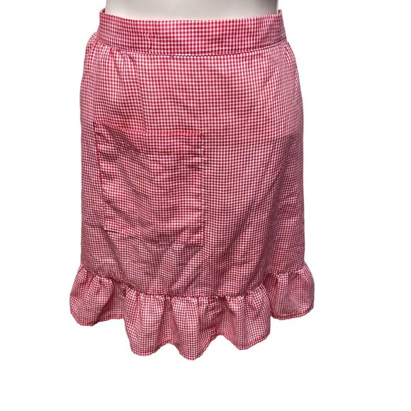 Accessories | Vintage Half Full Apron Kitchen 4s 50s Red White Gingham ...